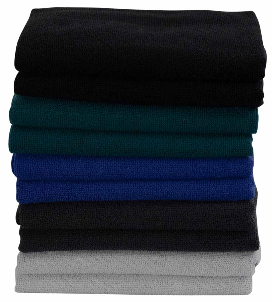 Microfiber håndklæder | 8 pak | Grå | Ultra hurtigtørrende →